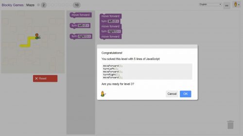 Google’s Blockly Games Maze 1-10 Solutions