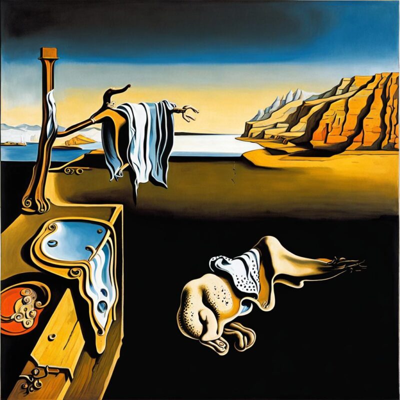 SDXL 1.0 The Persistence of Memory Painting Inspired by Salvador Dalí