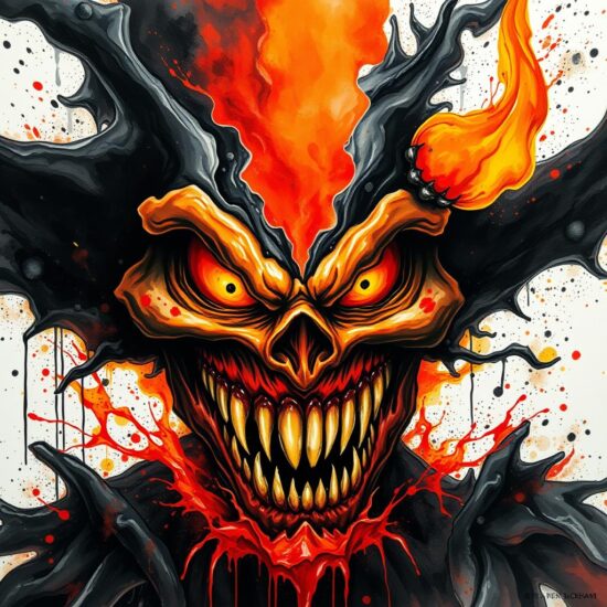 AI Images of Terrifying Shadow Jack of the Lantern with a Menacing Grin